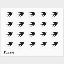 Barn Swallow Classic Round Sticker | Zazzle