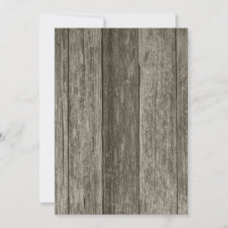 Barn Wood Chalkboard Redneck Wedding Invitation | Zazzle