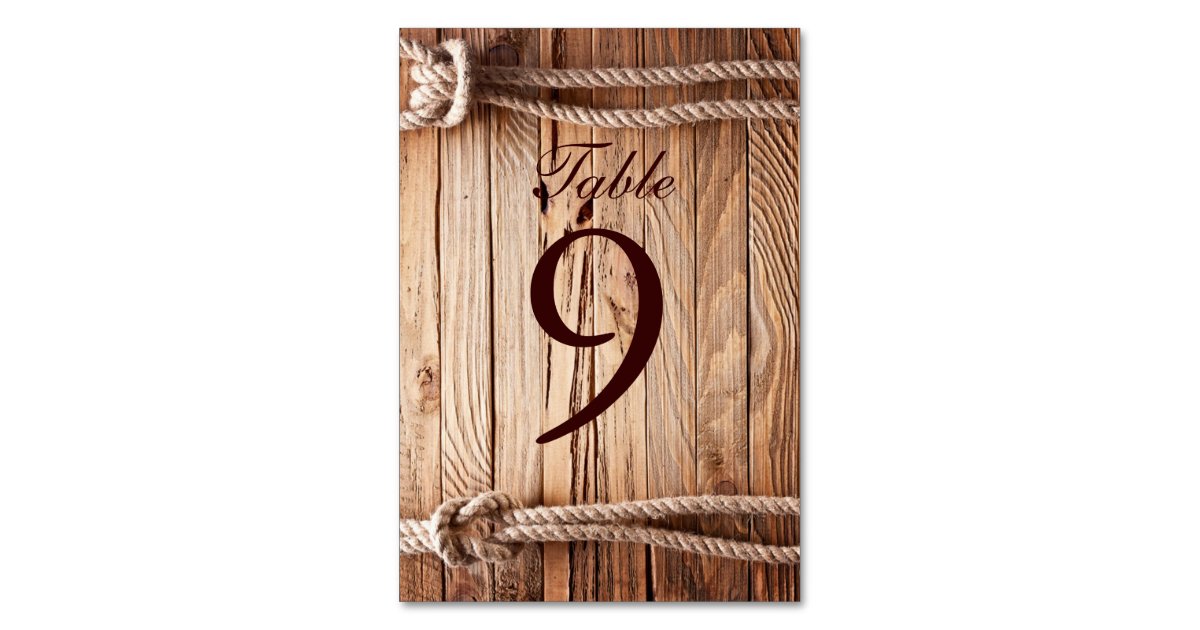 barn wood Cowboy Boots Western country Wedding Table Number | Zazzle