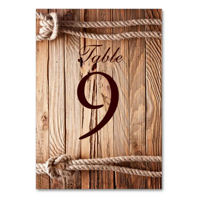 barn wood Cowboy Boots Western country Wedding Table Number | Zazzle