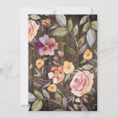 Barn Wood | Fall Flowers Watercolor Wedding Invitation | Zazzle