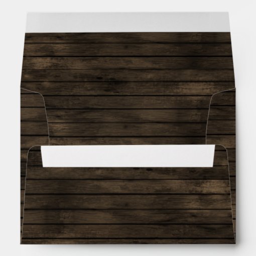 barn wood floral rustic country chic envelopes | Zazzle