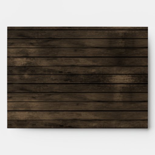 barn wood floral rustic country chic envelopes | Zazzle