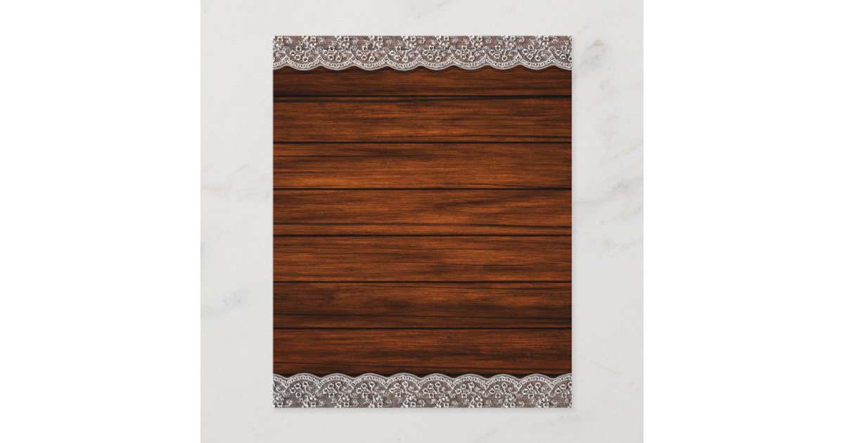 Barn Wood & Lace Borders Scrapbook Paper | Zazzle