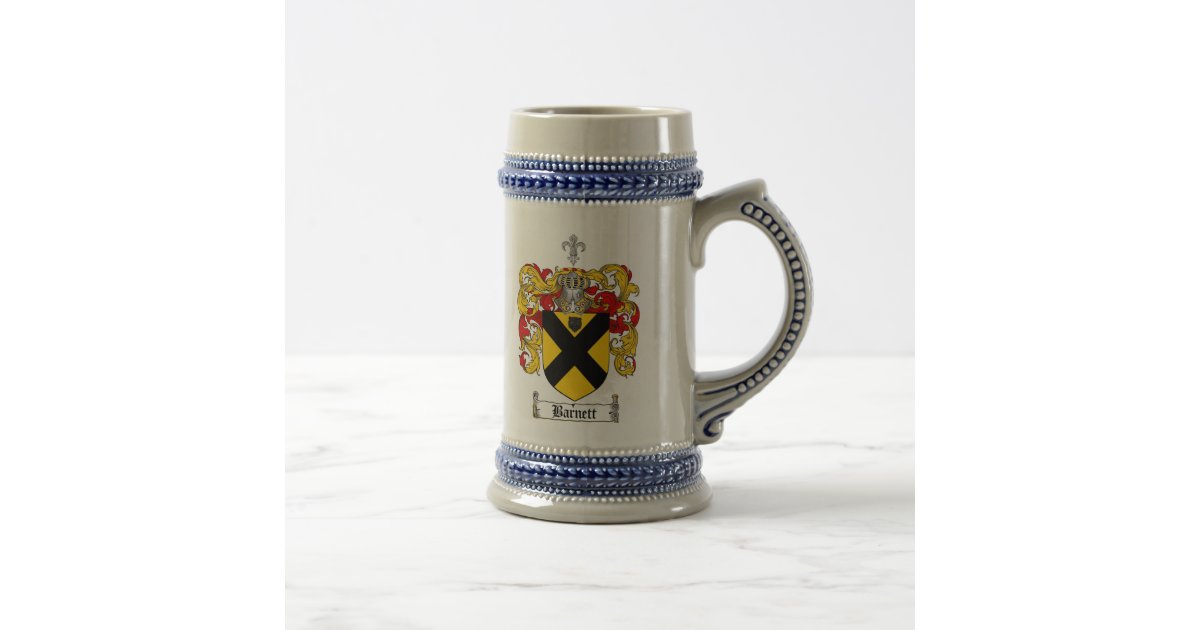 Barnett Coat of Arms Stein / Barnett Family Crest | Zazzle
