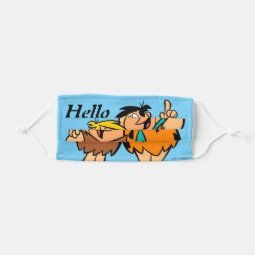 Barney Rubble and Fred Flintstone Adult Cloth Face Mask | Zazzle