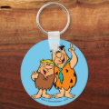 Barney Rubble and Fred Flintstone Keychain | Zazzle