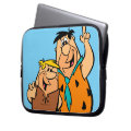 Barney Rubble and Fred Flintstone Laptop Sleeve | Zazzle
