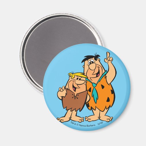 Barney Rubble and Fred Flintstone Magnet | Zazzle