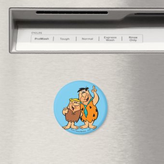 Barney Rubble and Fred Flintstone Magnet | Zazzle