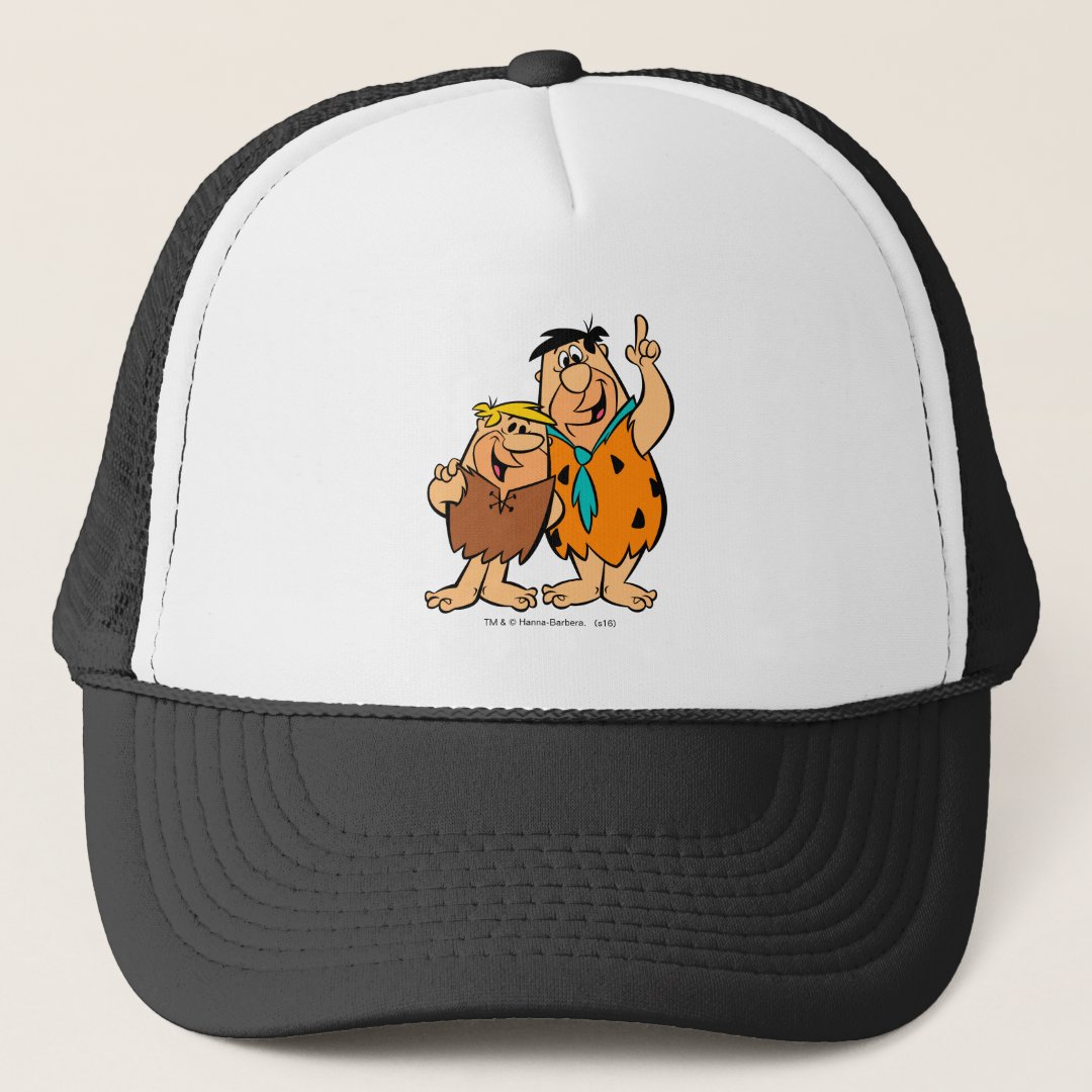 Barney Rubble and Fred Flintstone Trucker Hat | Zazzle