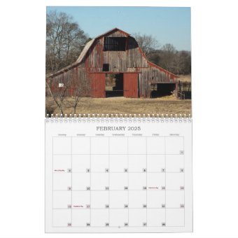 BARNS CALENDAR | Zazzle