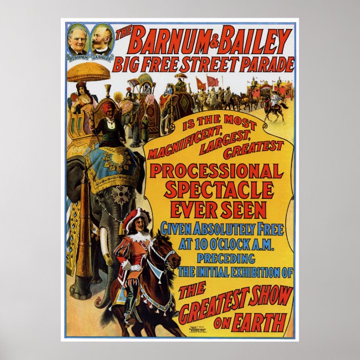 Barnum & Bailey Circus Poster | Zazzle.com