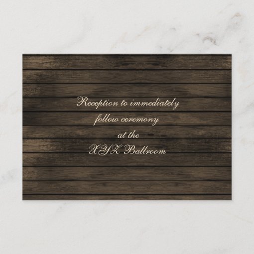 Barnwood Rustic Pine trees winter reception invite | Zazzle