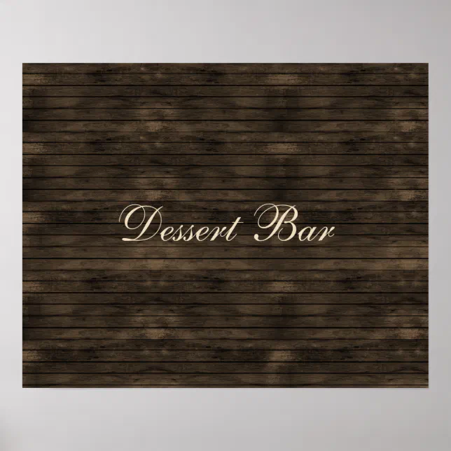 barnwood rustic wedding sign poster | Zazzle