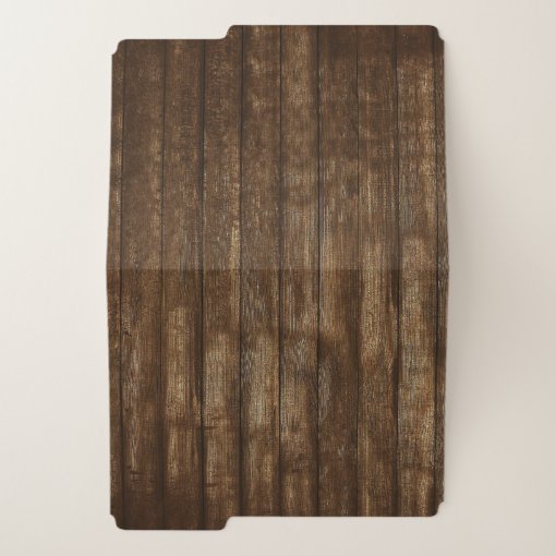 Barnwood Wood Grain File Folders | Zazzle