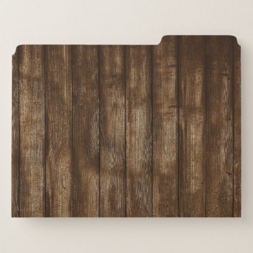 Barnwood Wood Grain File Folders | Zazzle