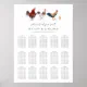 Barnyard Chicken Wedding Seating Chart | Zazzle
