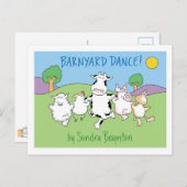 BARNYARD DANCE! postcard by Sandra Boynton | Zazzle
