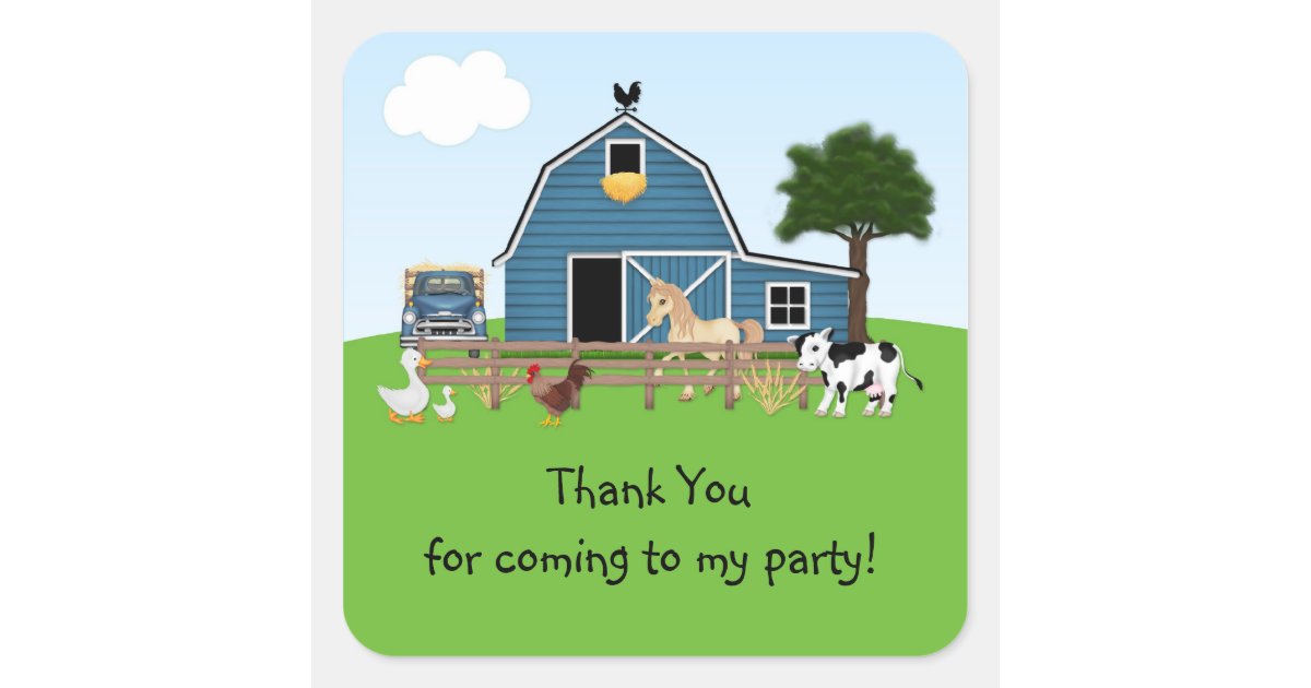 Barnyard Friends Sticker | Zazzle