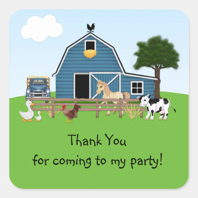 Barnyard Friends Sticker | Zazzle