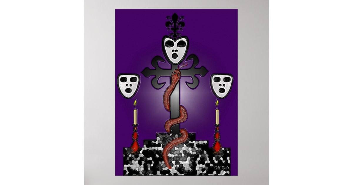 Baron Samedi and the Voodoo Guede Poster | Zazzle