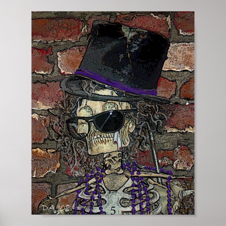 Baron Samedi, Voodoo Spirit of Death Poster | Zazzle