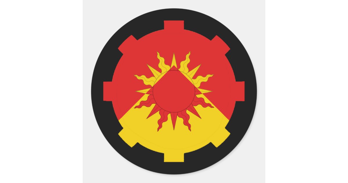 Barony of Vulcanfeldt Populace Badge Classic Round Sticker | Zazzle