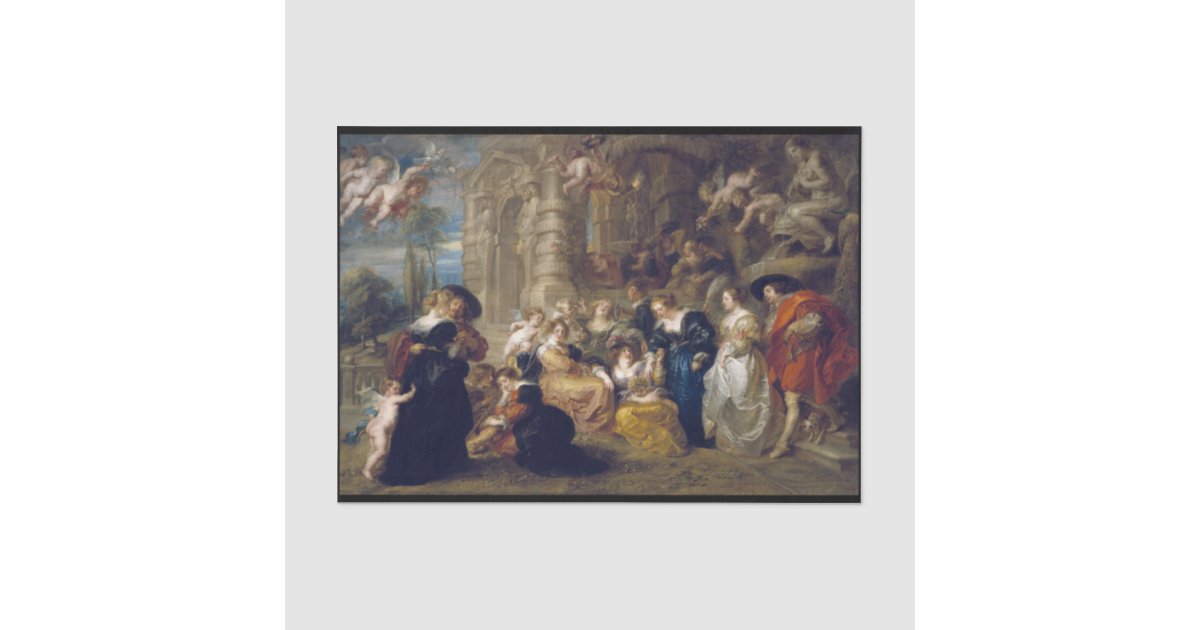 baroque art decoupage tissue paper | Zazzle