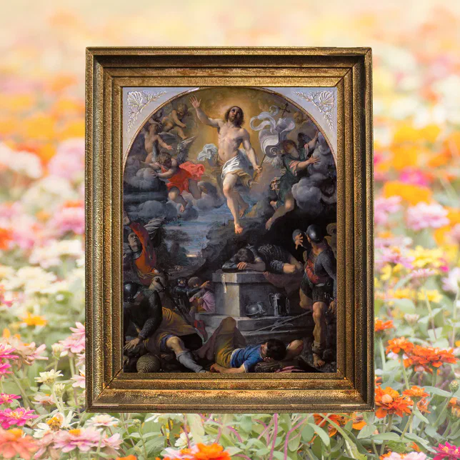 Baroque Catholic Art Resurrection of Jesus Easter Poster | Zazzle