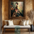 Baroque Dark Moody Rococo Portrait Art Tissue Paper | Zazzle