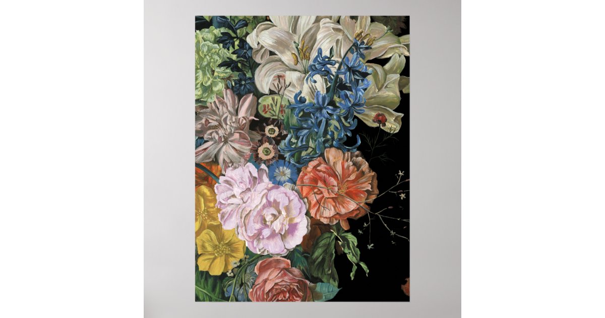 Baroque Floral - Bouquet Poster | Zazzle