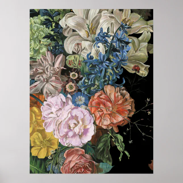 Baroque Floral - Bouquet Poster | Zazzle