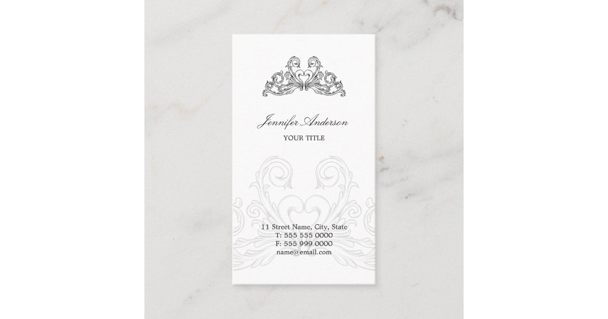 Baroque French Chic Business Card | Zazzle