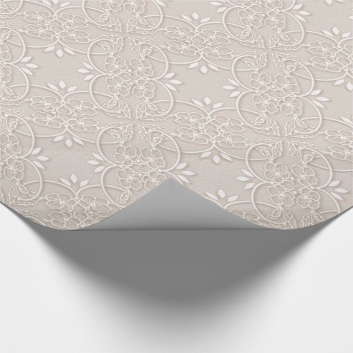 baroque lace pattern wrapping paper | Zazzle