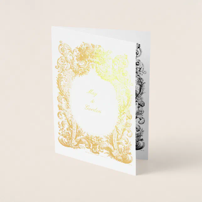 Baroque Rococo Wedding Invitation Template | Zazzle