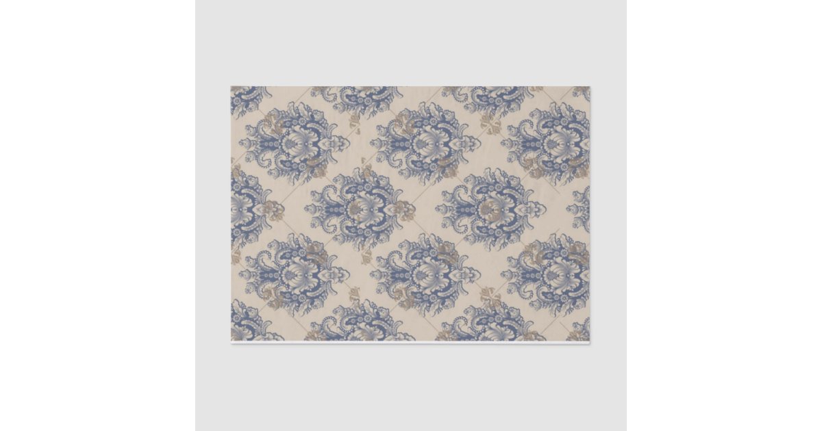 Baroque Vintage Pattern Decoupage Ephemera Paper | Zazzle