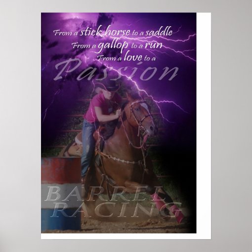 Barrel Racing Poster | Zazzle