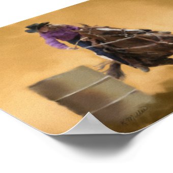 Barrel Racing Poster | Zazzle