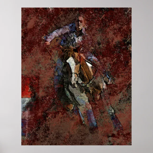 Barrel Racing Poster | Zazzle