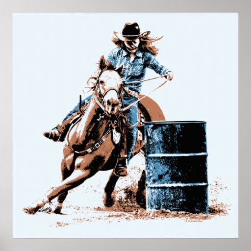 Barrel Racing Poster | Zazzle