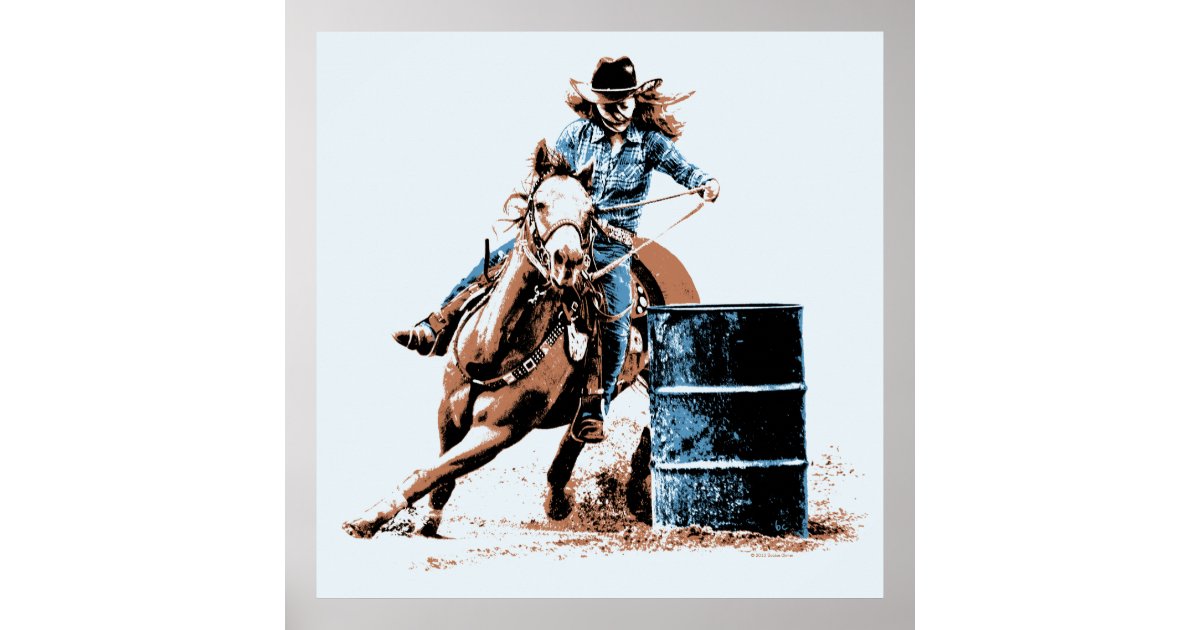 Barrel Racing Poster | Zazzle