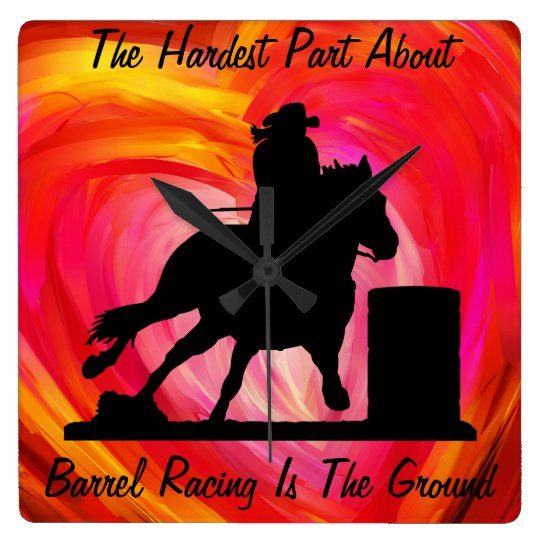 Barrel Racing Wall Clock | Zazzle.com