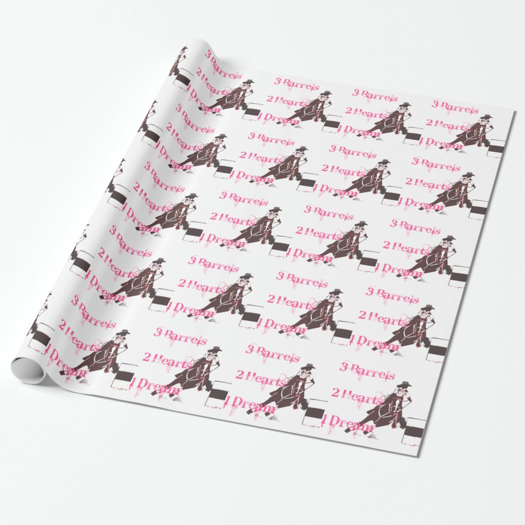 Barrel Racing Wrapping Paper | Zazzle