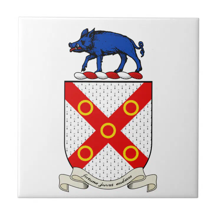 Barron Coat of Arms Tile | Zazzle