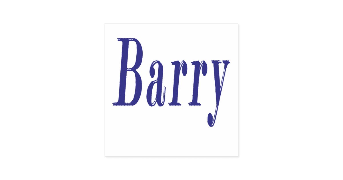 Barry, Name Logo, Self-inking Stamp | Zazzle
