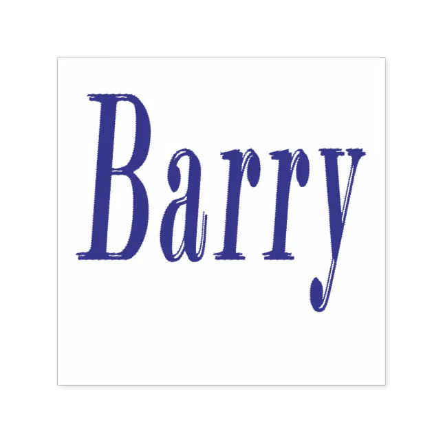 Barry, Name Logo, Self-inking Stamp | Zazzle