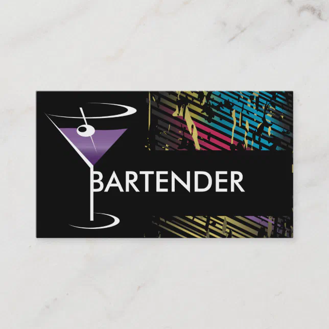 Bartender Business Card | Zazzle