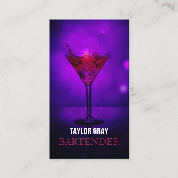 Bartender Business Card | Zazzle.com