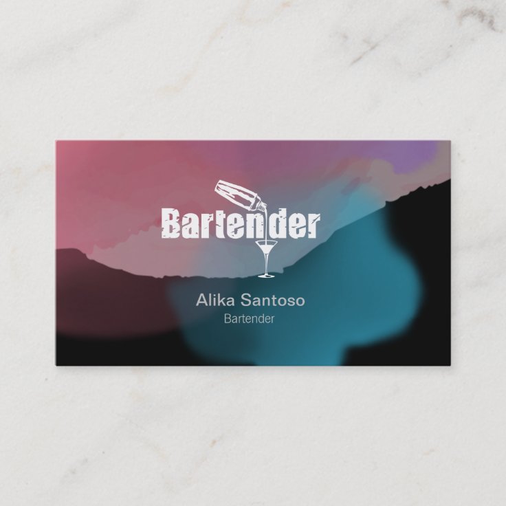 Bartender Business Card | Zazzle